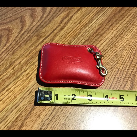 Coach | Accessories | Coach 941 Red Leather Bean Bag Paperweight | Poshmark